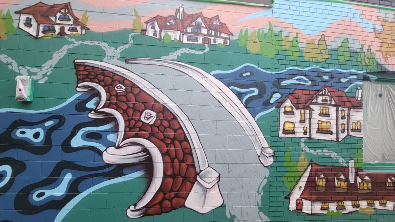 New Baby Point Mural - Toronto - blue i music